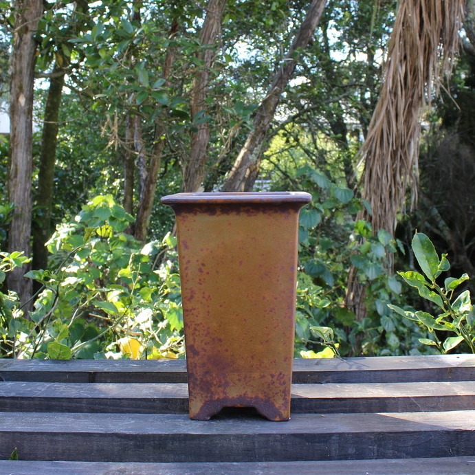 27cm Reduction-Fired Cascade Bonsai Pot – NZ No1 Bonsai Pots supplier